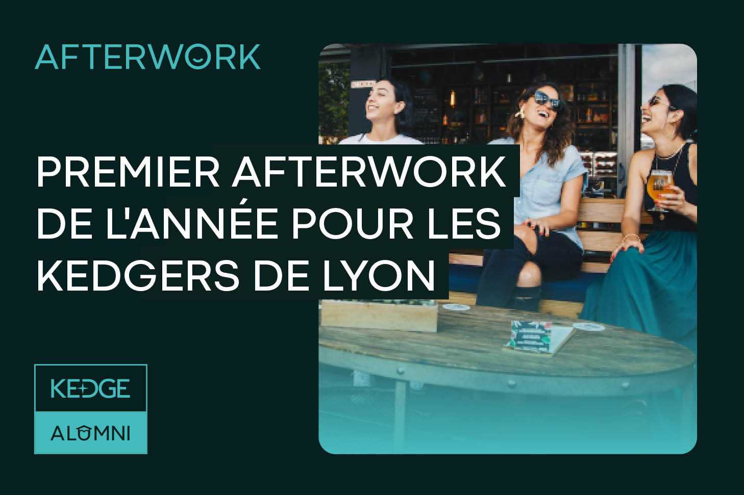 1er afterwork de l'année pour les Kedgers de Lyon